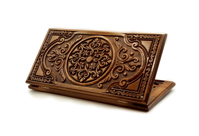 Wooden BACKGAMMON SET Personalized Board Game Armenian Nardi - Etsy