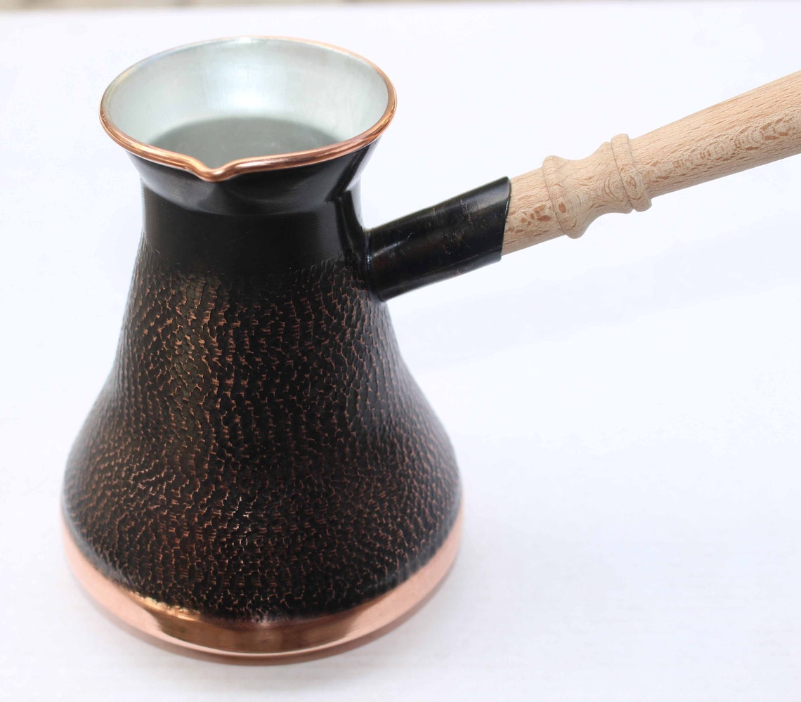 Jezve 6-7 Cups 18 oz Copper Turka Turkish Coffee Pot Maker | Etsy