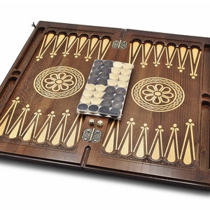 Armenian Backgammon Set - Wooden Backgammon Board - Handmade Backgammon ...