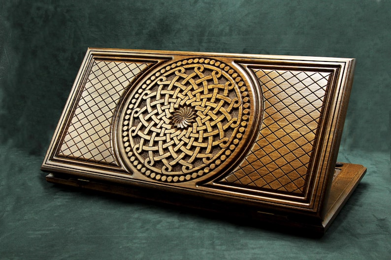 Wooden BACKGAMMON SET Personalized Board Game Armenian Nardi - Etsy