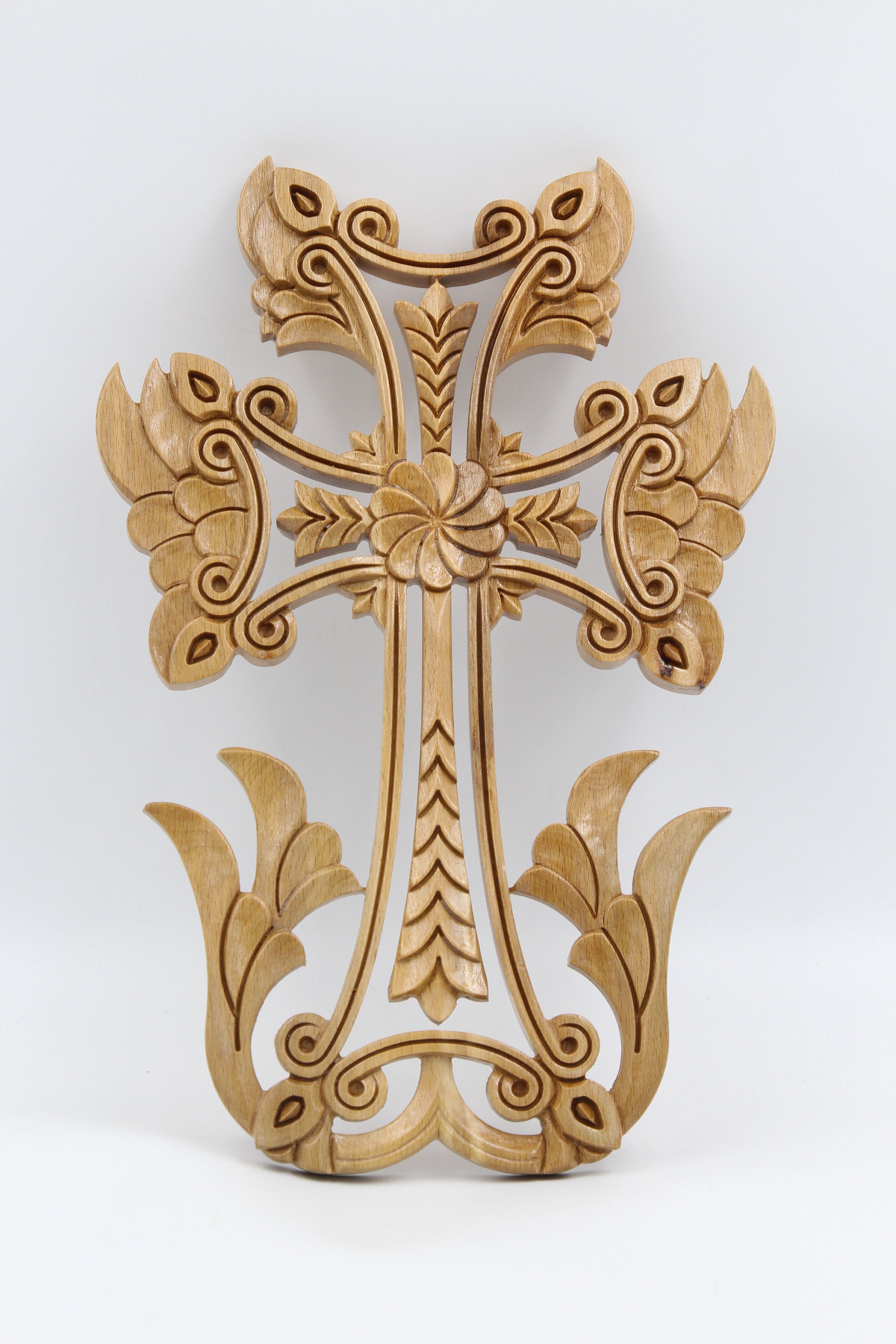 Cross Wooden Wall Decor 10 Inches Hand Made Walnut Wood - Etsy