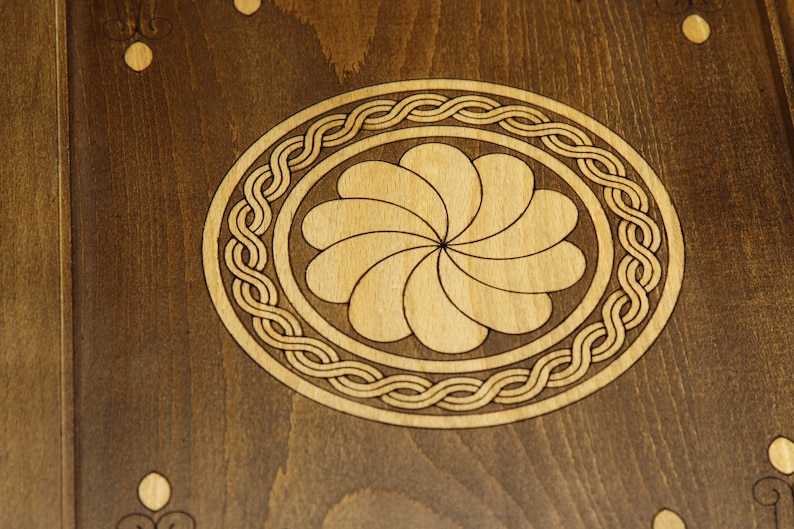 Wooden BACKGAMMON SET Personalized Board Game Armenian Nardi - Etsy
