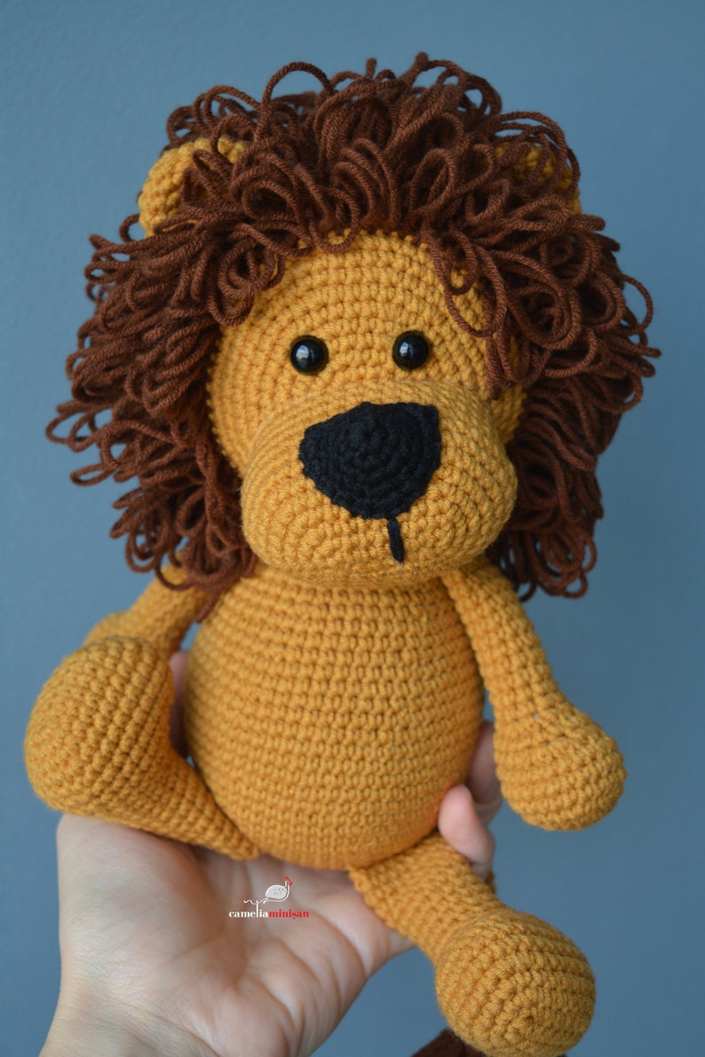 Edward the Lion Crochet PATTERN amigurumi Lion - Etsy