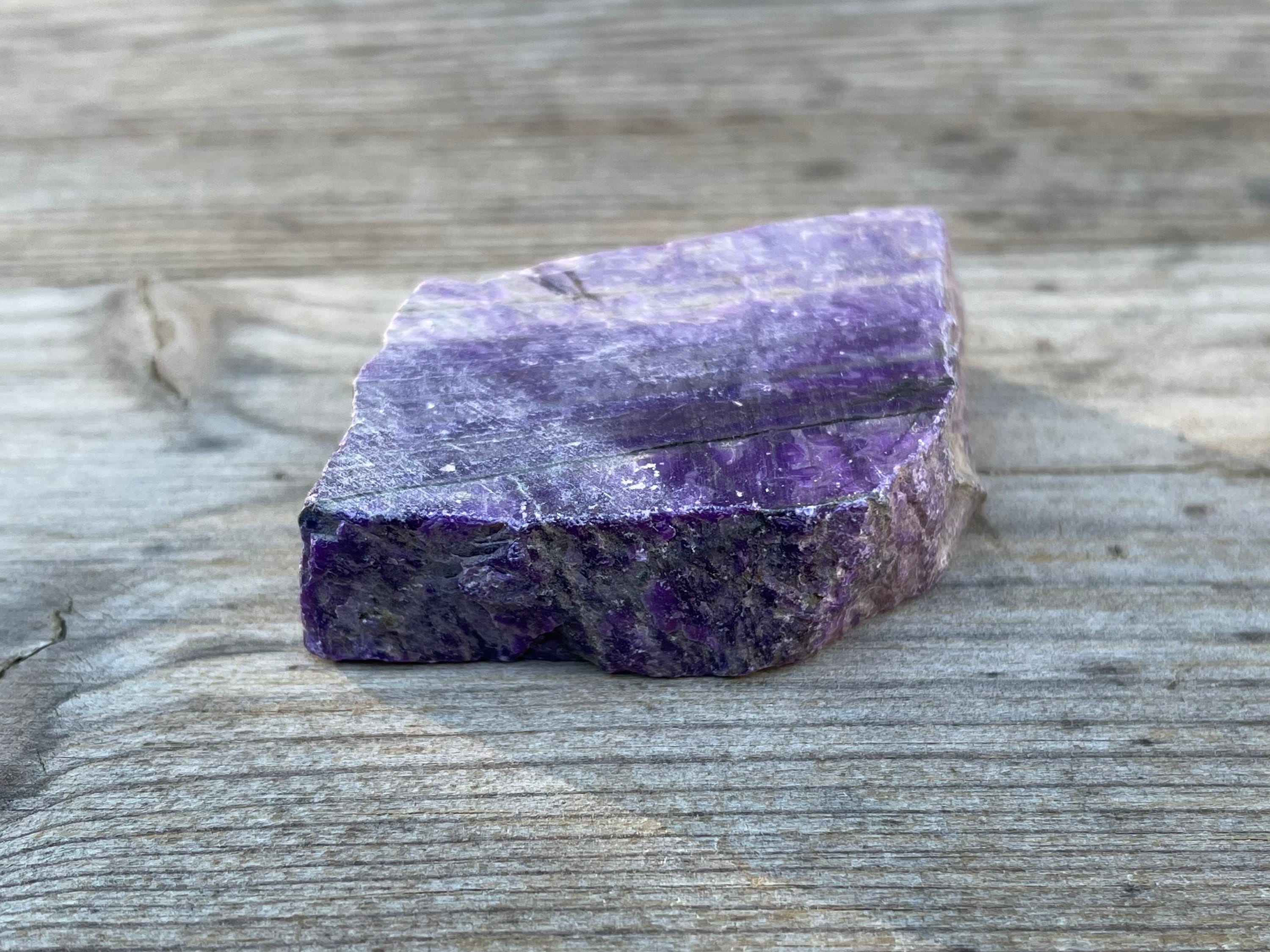 Sugilite Raw Rough Deep Purple Sugilite Raw Stone Cut Freeform Sugilite ...