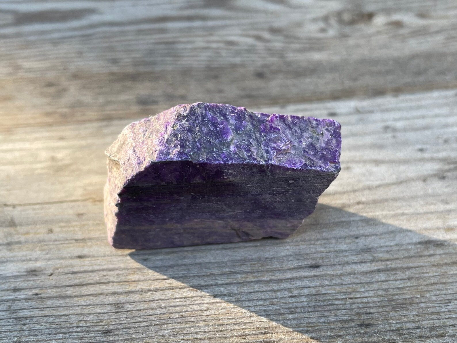 Sugilite Raw Rough Deep Purple Sugilite Raw Stone Cut Freeform Sugilite ...
