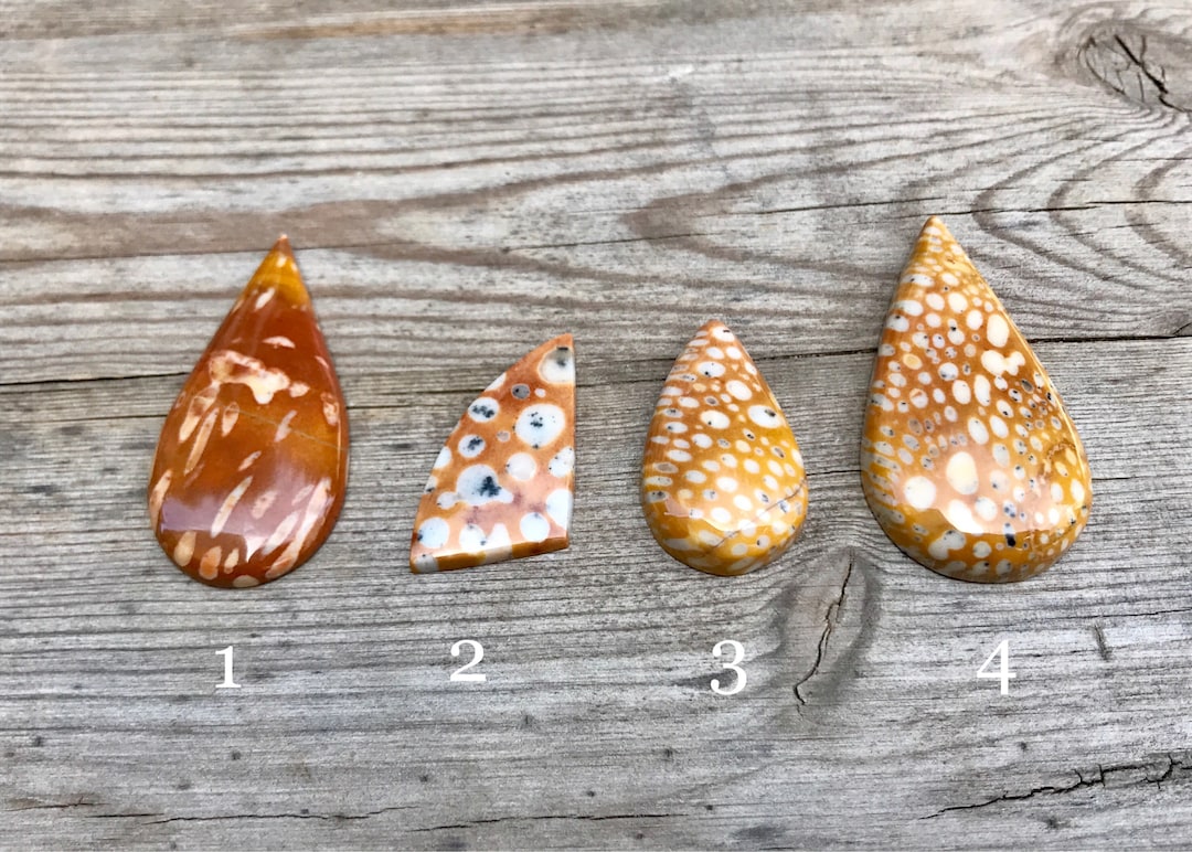 Fawn Stone Jasper Cabochon Natural Deer Stone Teardrop Cab Unique Fawn ...