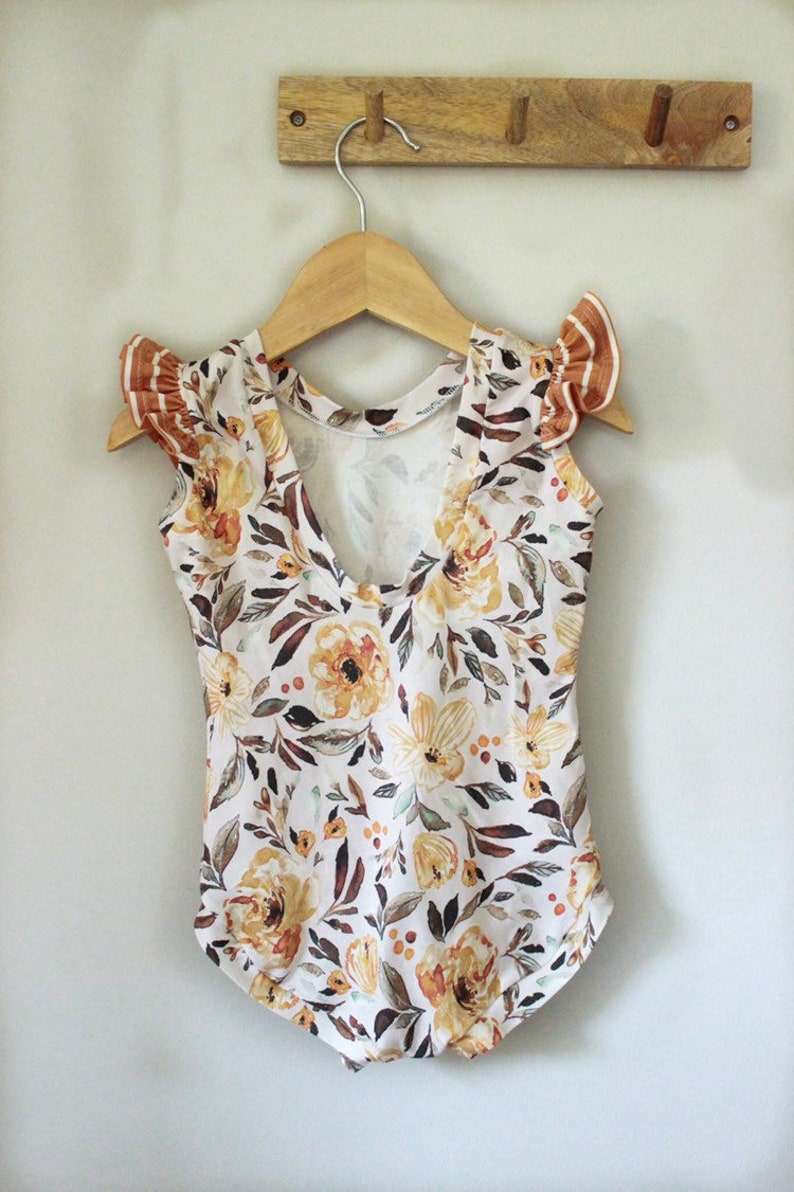Autumn Garden Floral Leotard Girls Leotards Dance Leotard - Etsy