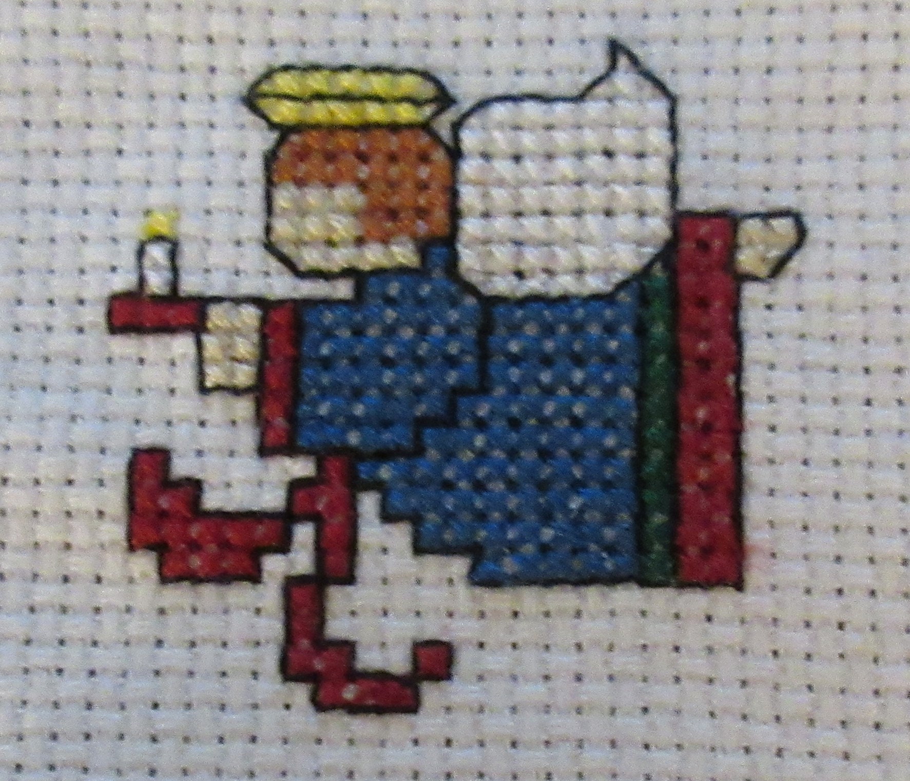 Counted Cross-Stitch Christmas Angel | Etsy