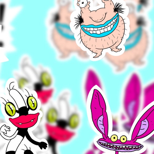 Ahhh Real Monsters Stickers 90s Cartoon 90s Kids 90s Stickers - Etsy