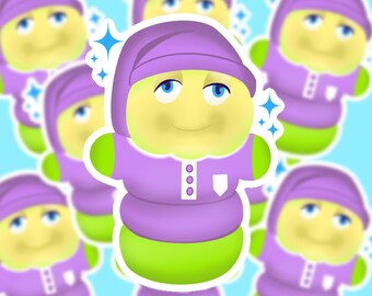 Glow Worm Sticker - Etsy