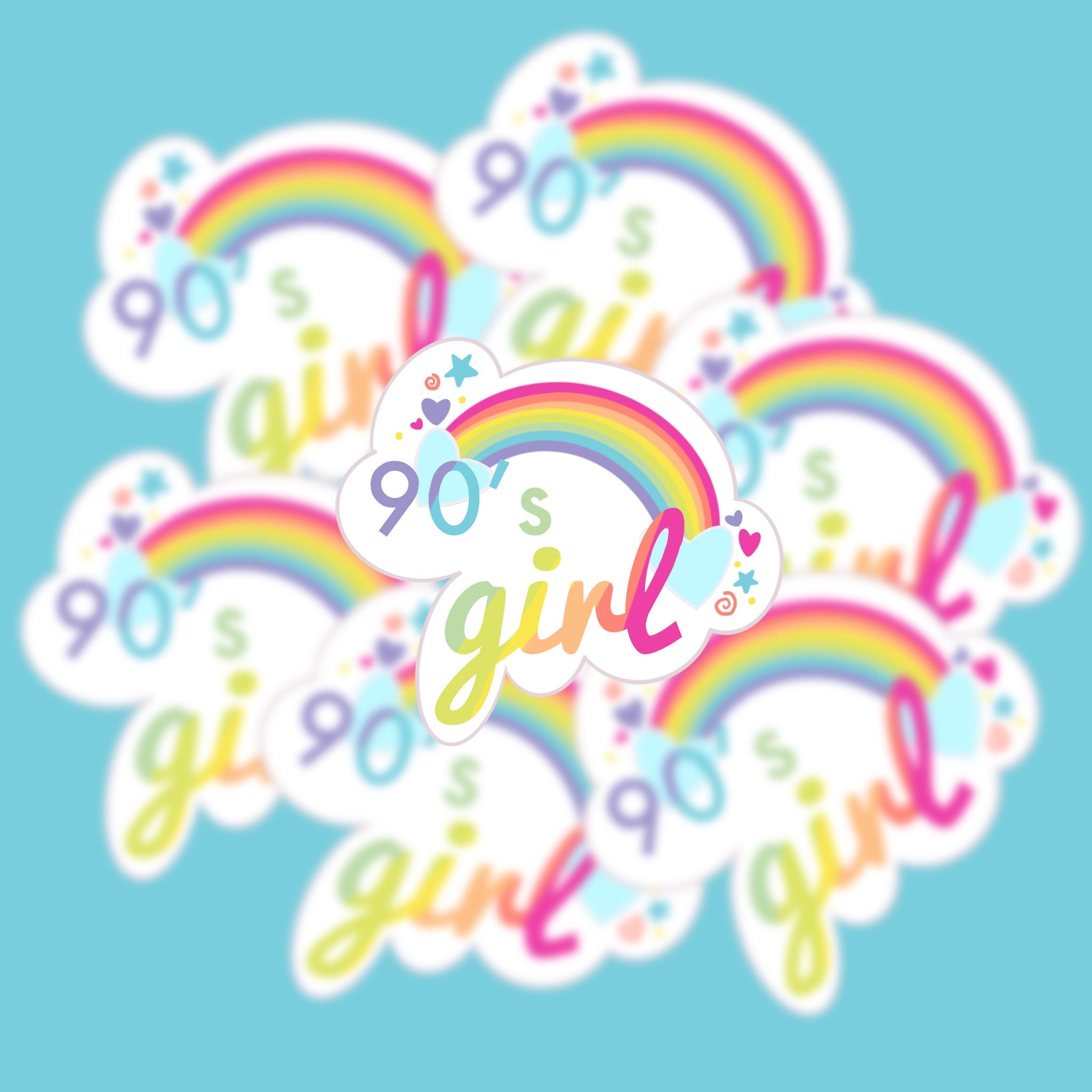 90's Girl Sticker 90s Aesthetic 90s Girl Vibes 90s Vibes - Etsy UK