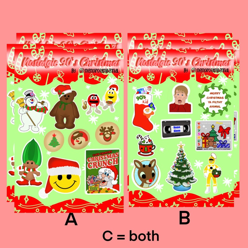 Christmas Stickers - Etsy