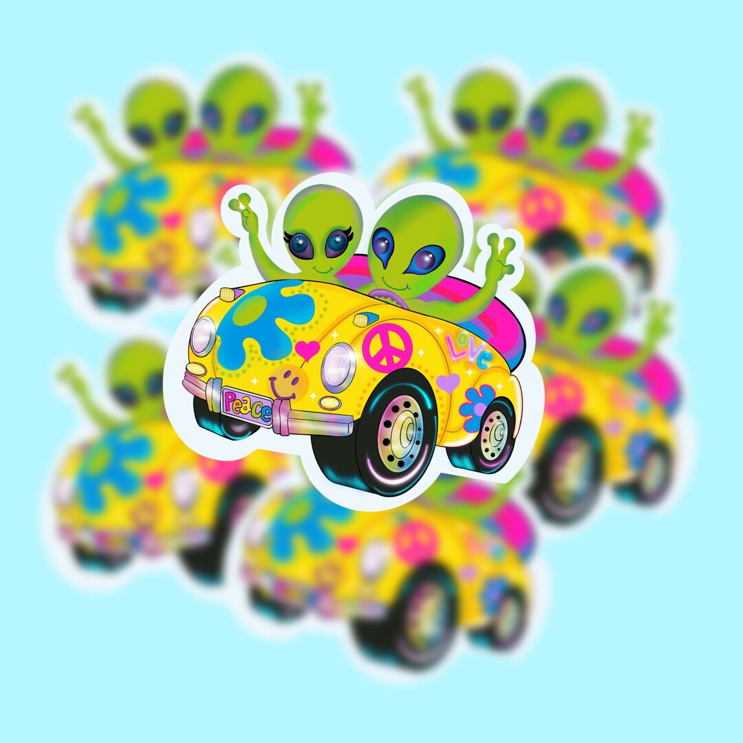 Zoomer and Zorbit Sticker Alien Sticker 90s Alien Vintage - Etsy