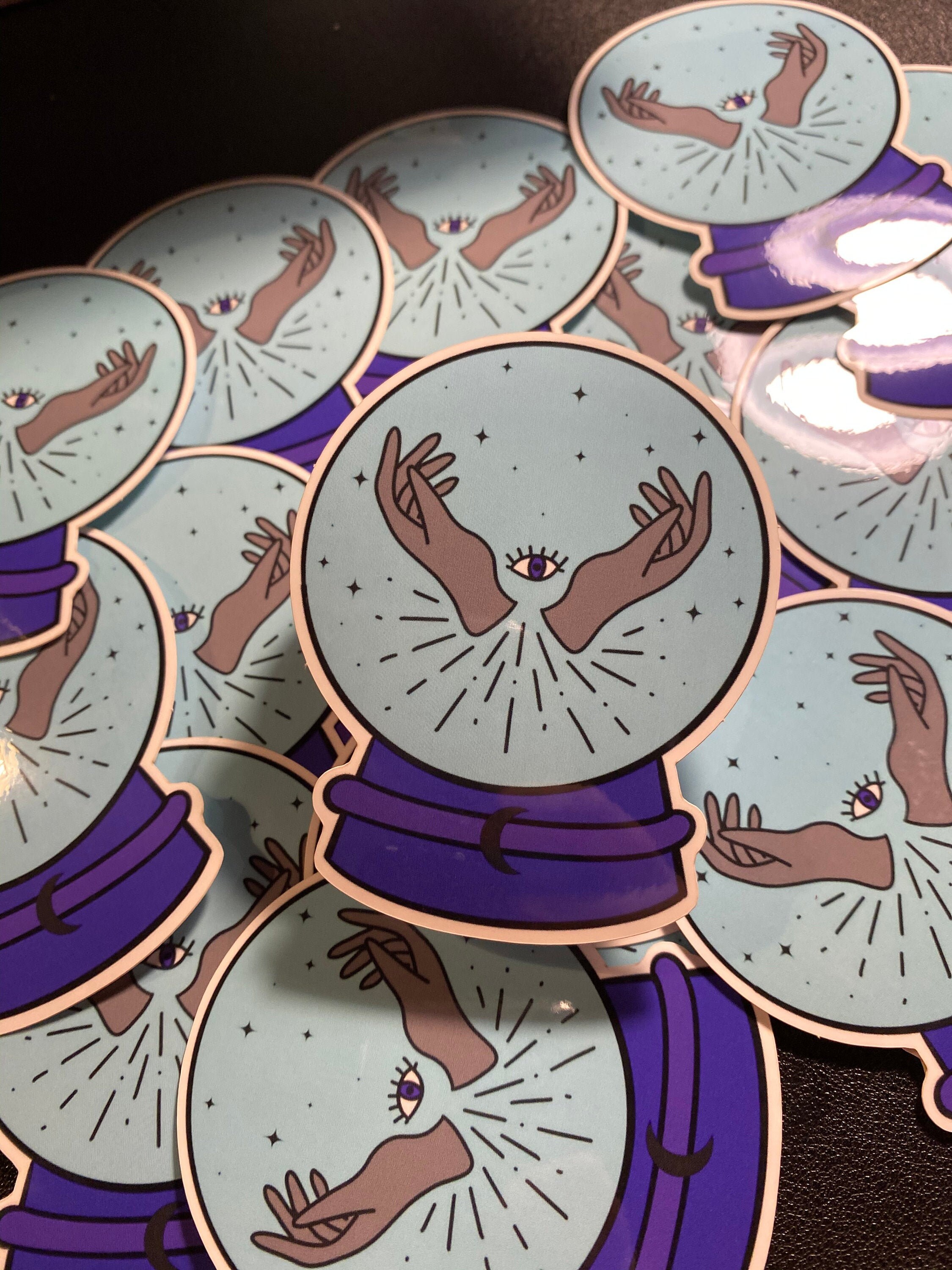 Evil Eye Crystal Ball metaphysical magick sticker sale - Etsy 日本