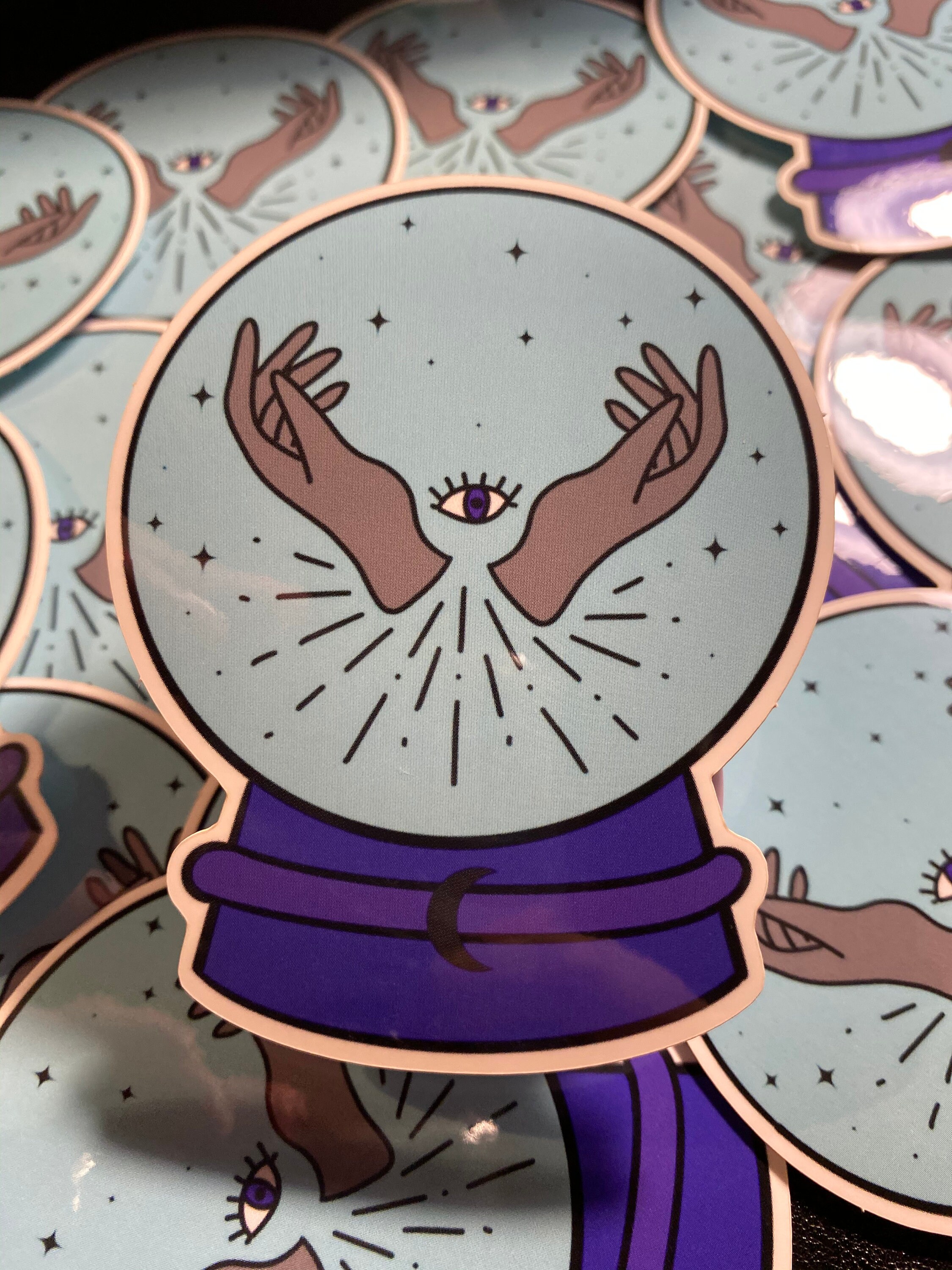 Evil Eye Crystal Ball metaphysical magick sticker sale - Etsy 日本