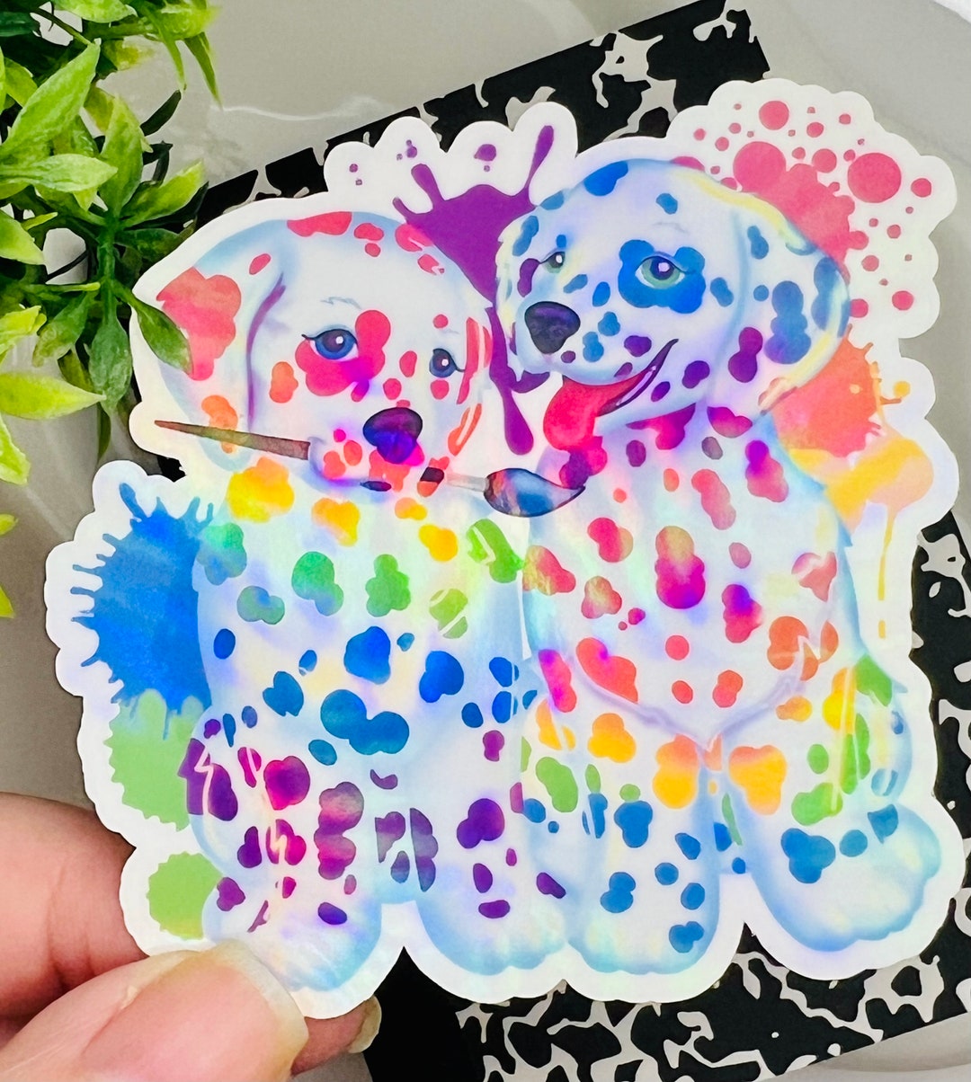 Spotty and Dotty, Holographic Sticker, 90's Throwback, 90's Nostalgia ...