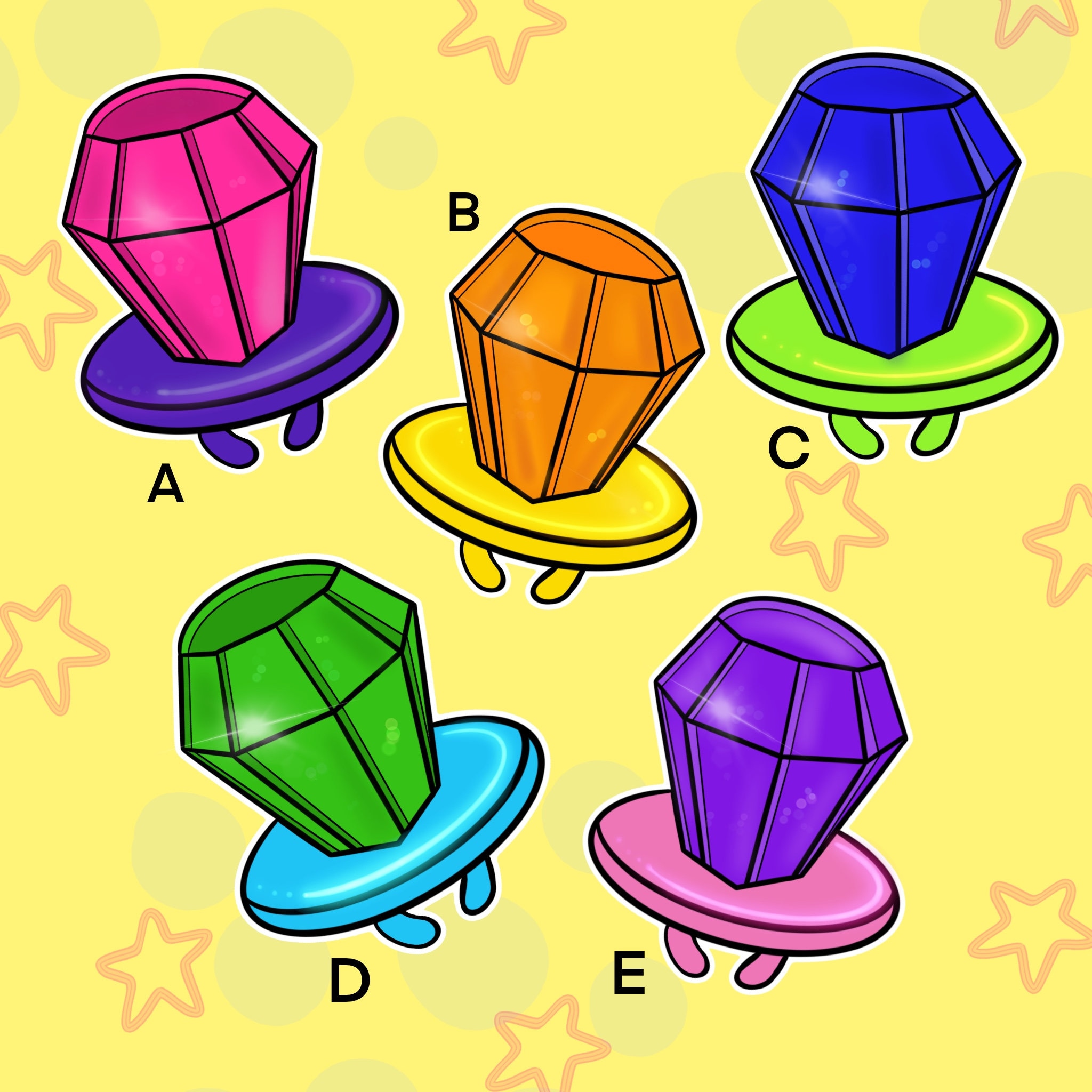 90s Ring Pop Sticker 90s Bling Ring Pop 90s Stickers 90's - Etsy