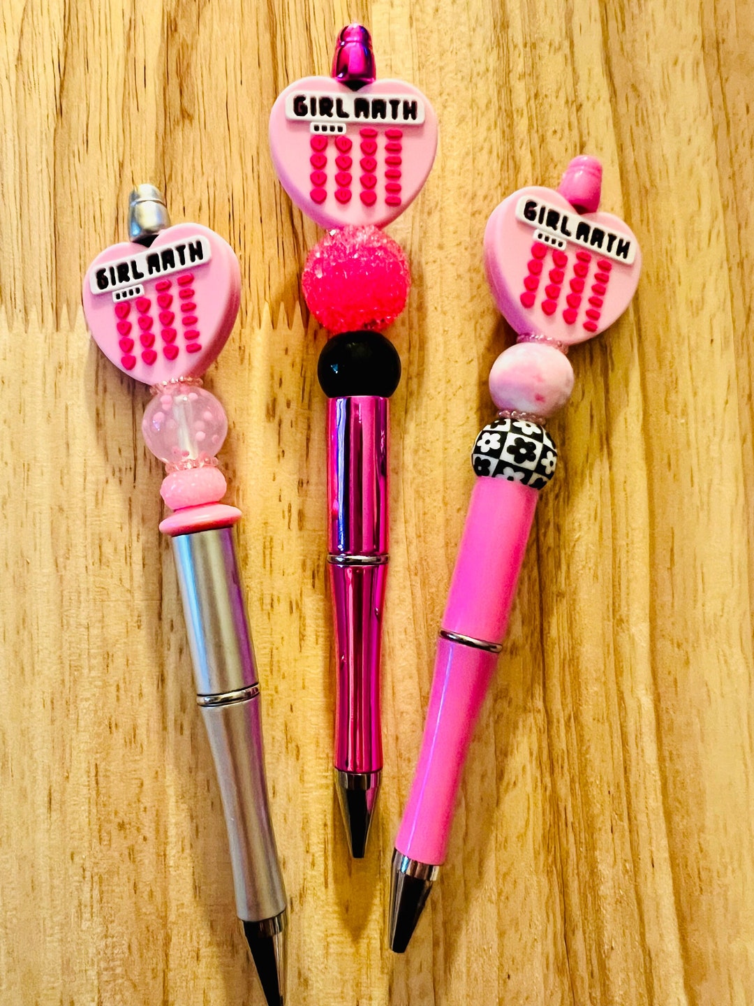 Girl Math Pen, Beaded Pen, Refillable Pen, Millennial Gift, Gen X, Gen ...