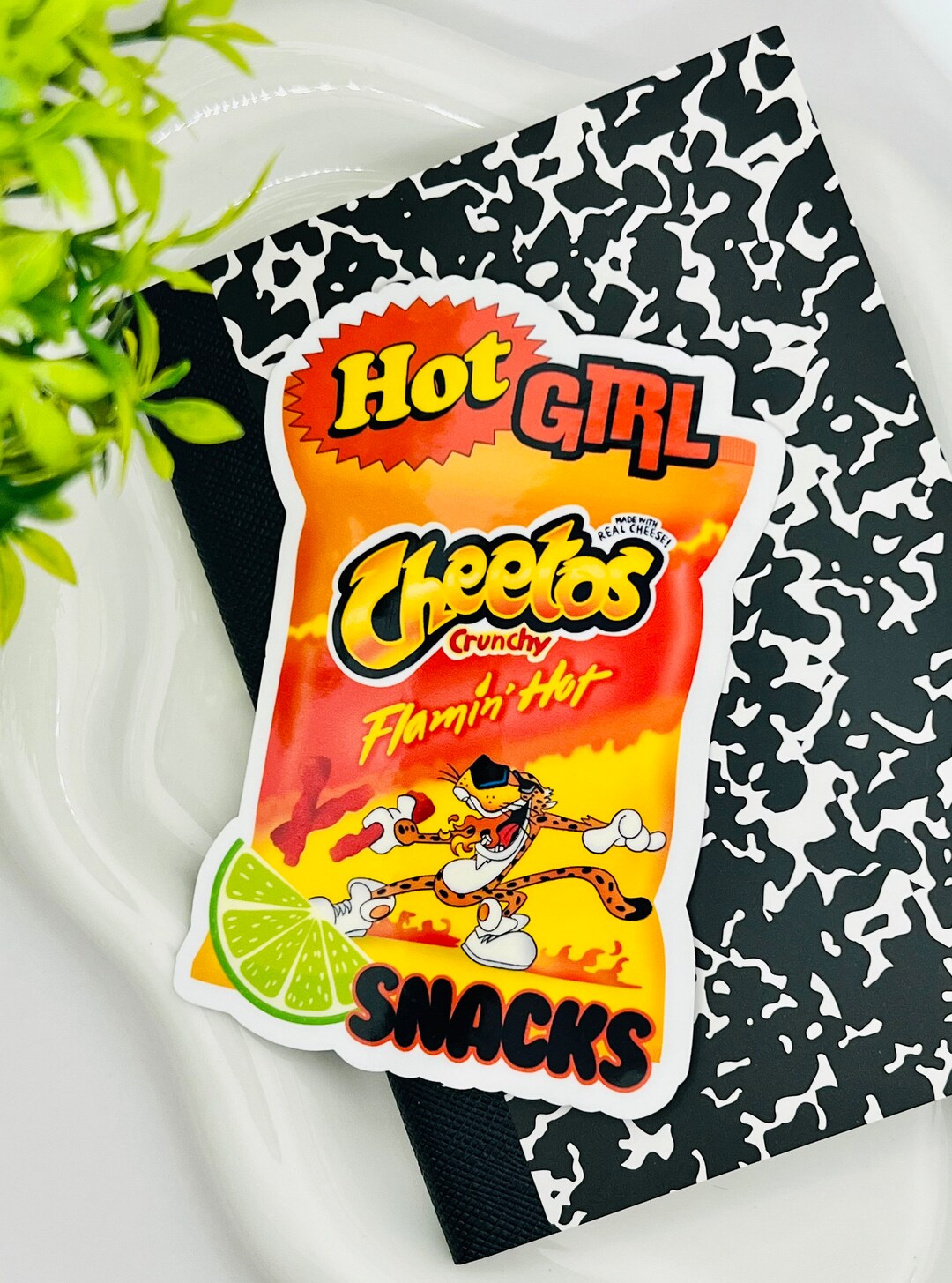 Flamin' Hot Chips Sticker, Hot Chips and Lime, 90s Stickers, Mexican ...
