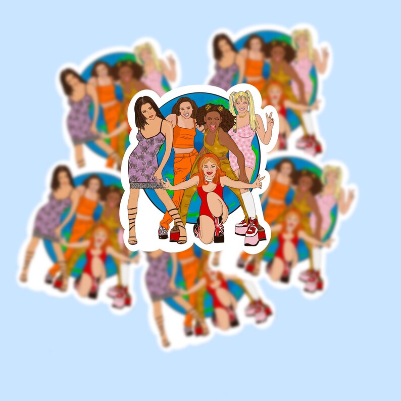 90's Girl Group 90's Music Sticker Girl Power - Etsy Denmark