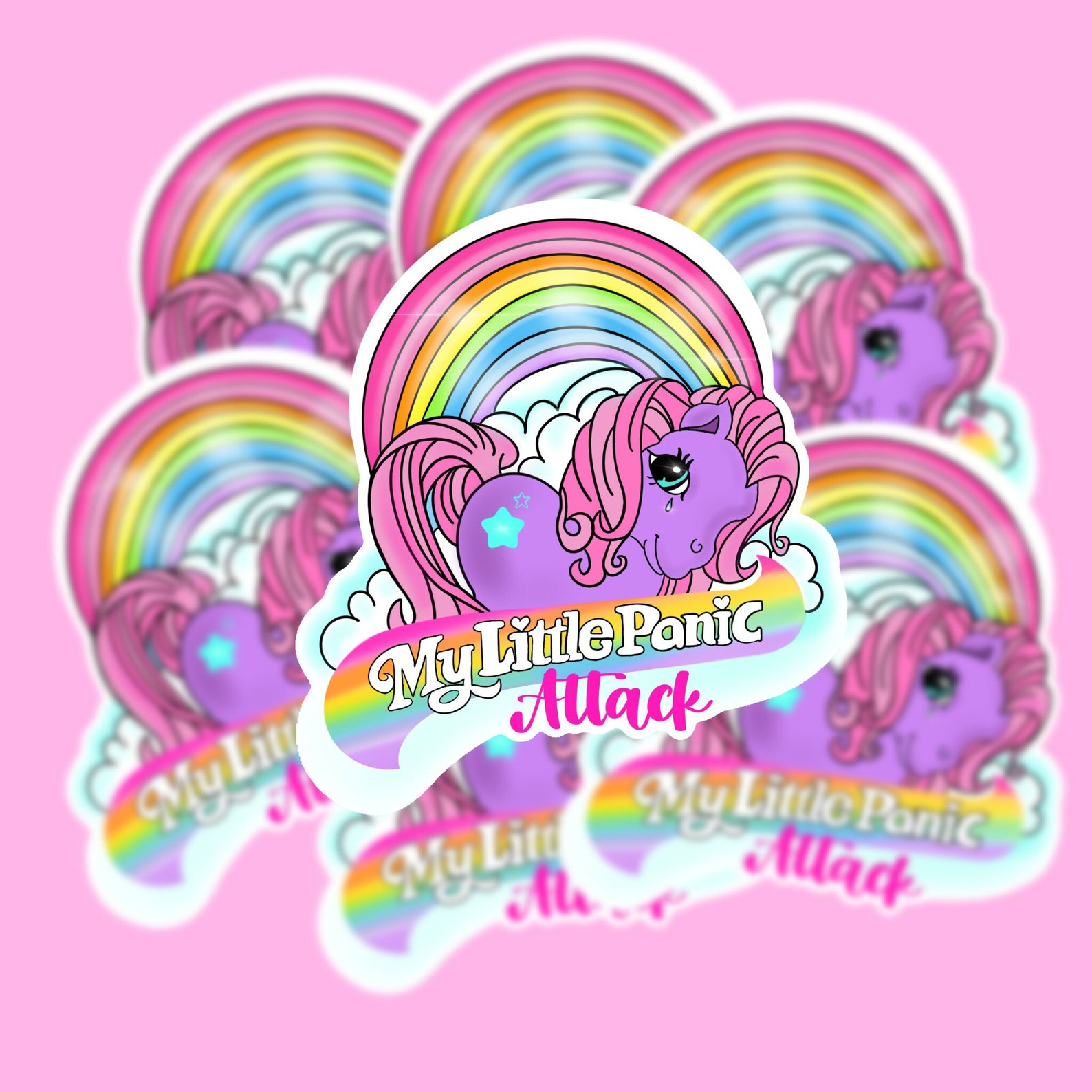My Little Pony Sticker, My Little Panic Attack, Mental Health Awareness ...