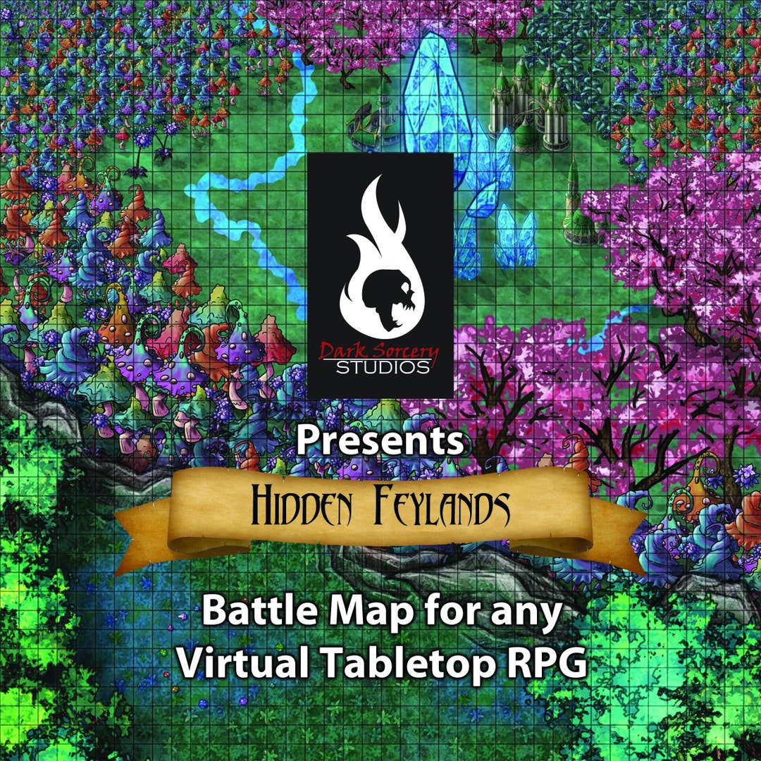 Battle Map for Virtual Tabletop Rpgs Like Dungeons & Dragons - Hidden ...