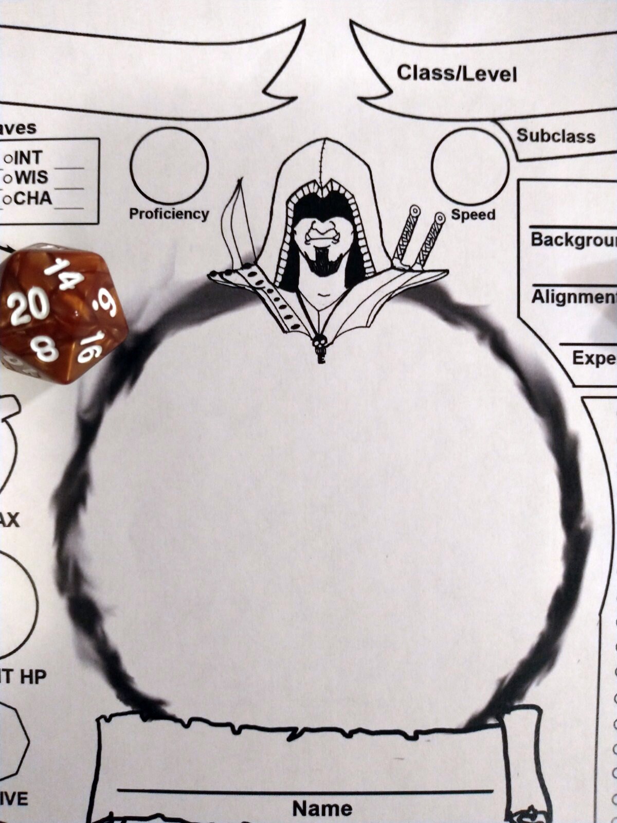 Illustrated Rogue Character Sheet for Dungeons & Dragons 5e - Etsy