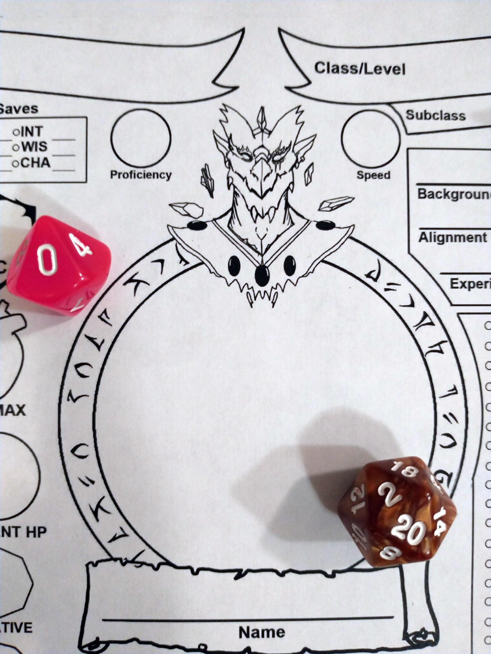 Illustrated Sorcerer Character Sheet for Dungeons & Dragons 5e - Etsy