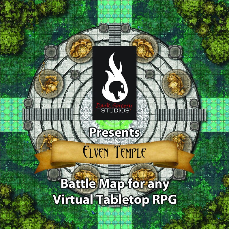 Battle Map for Virtual Tabletop Rpgs Like Dungeons & Dragons - Etsy