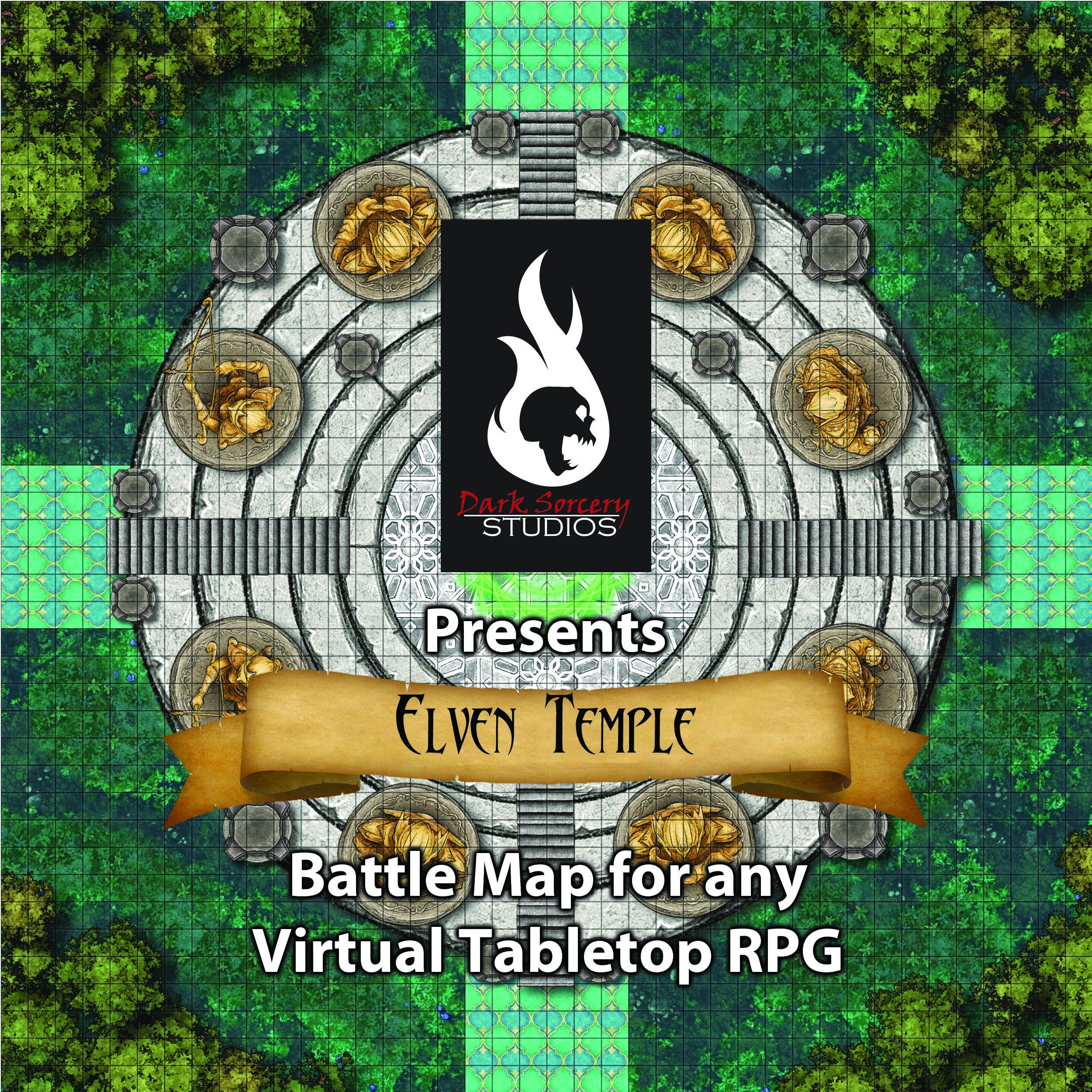 Battle Map for Virtual Tabletop Rpgs Like Dungeons & Dragons and ...