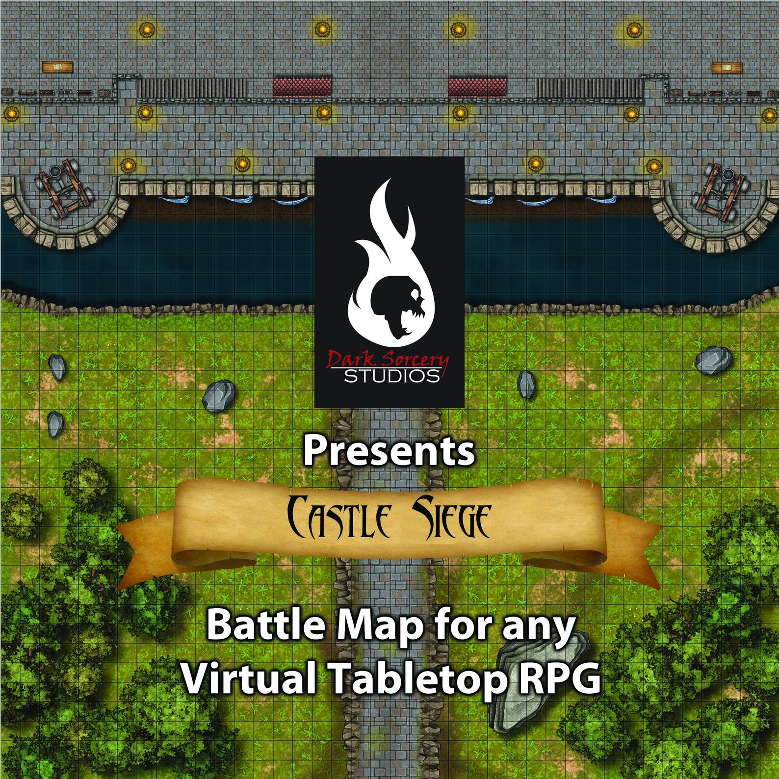Battle Map for Virtual Tabletop Rpgs Like Dungeons & Dragons and ...
