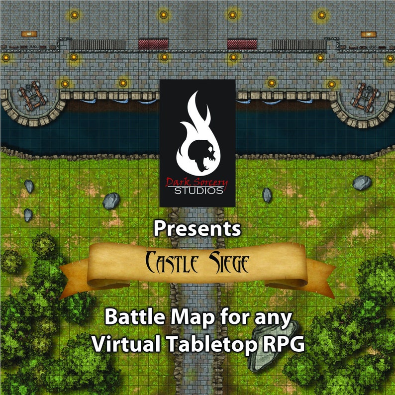 Battle Map for Virtual Tabletop Rpgs Like Dungeons & Dragons and ...