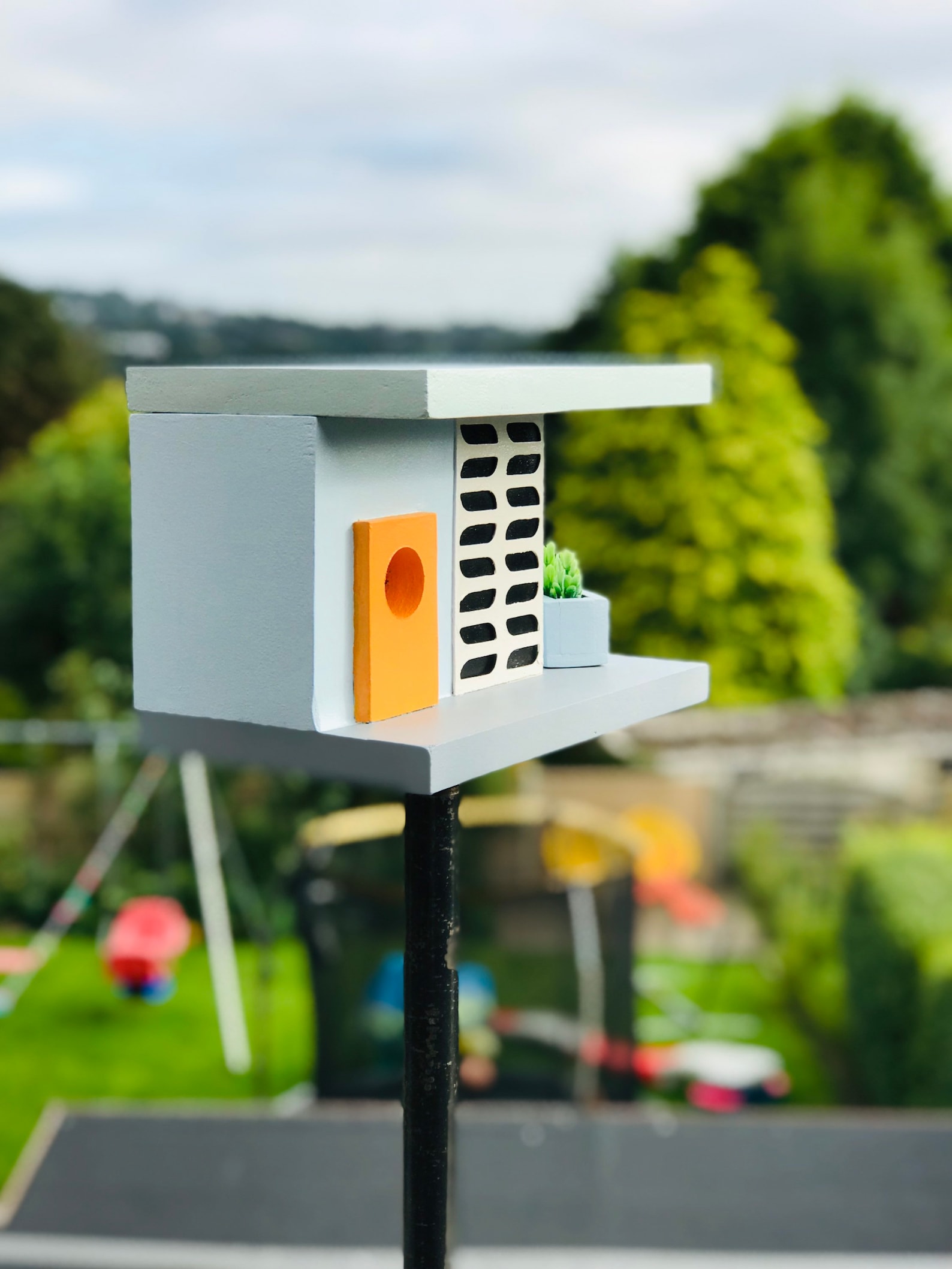 Mid Century Modern House Birdhouse. - Etsy
