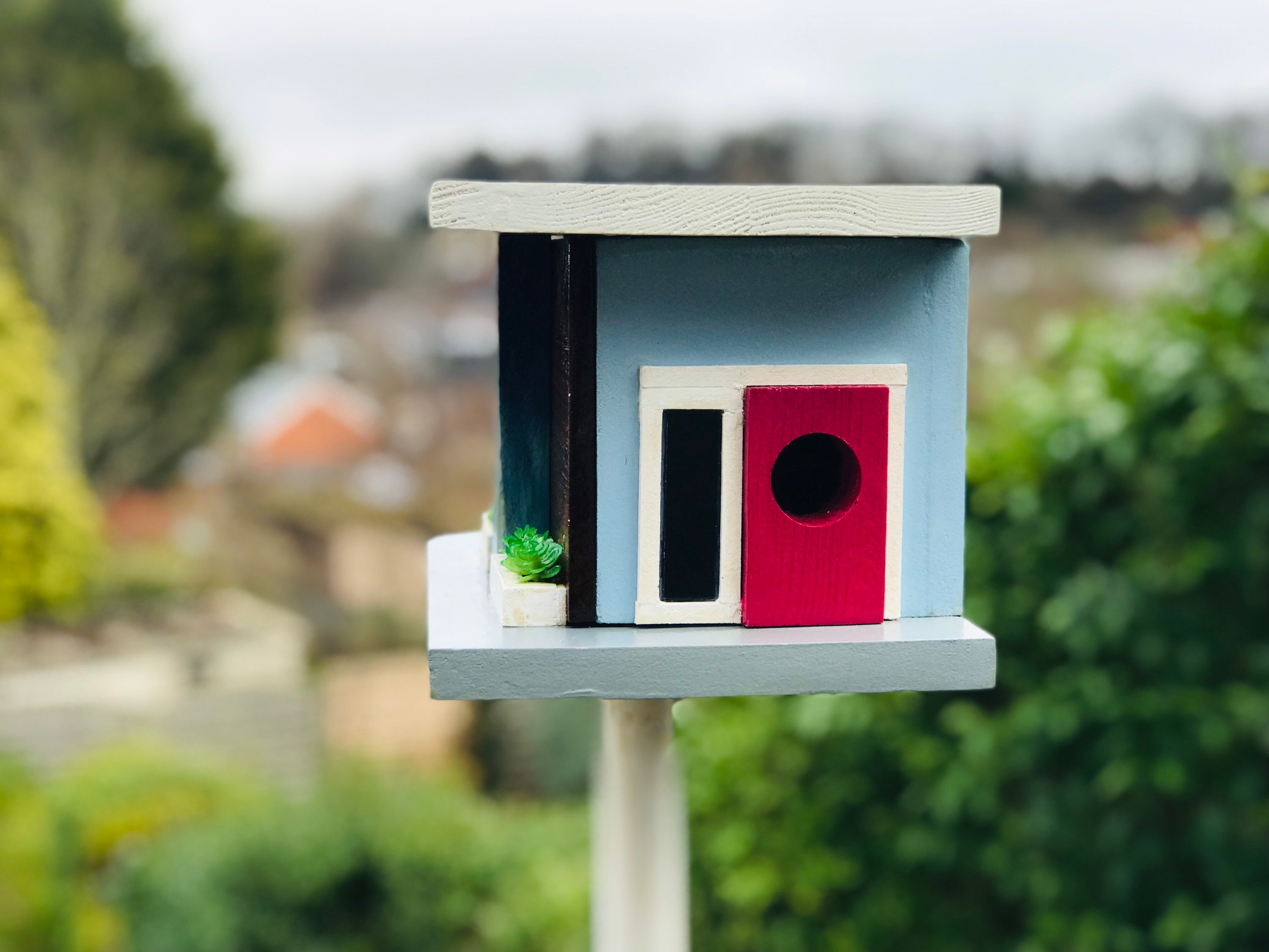 California Modern Style Birdhouse - Etsy