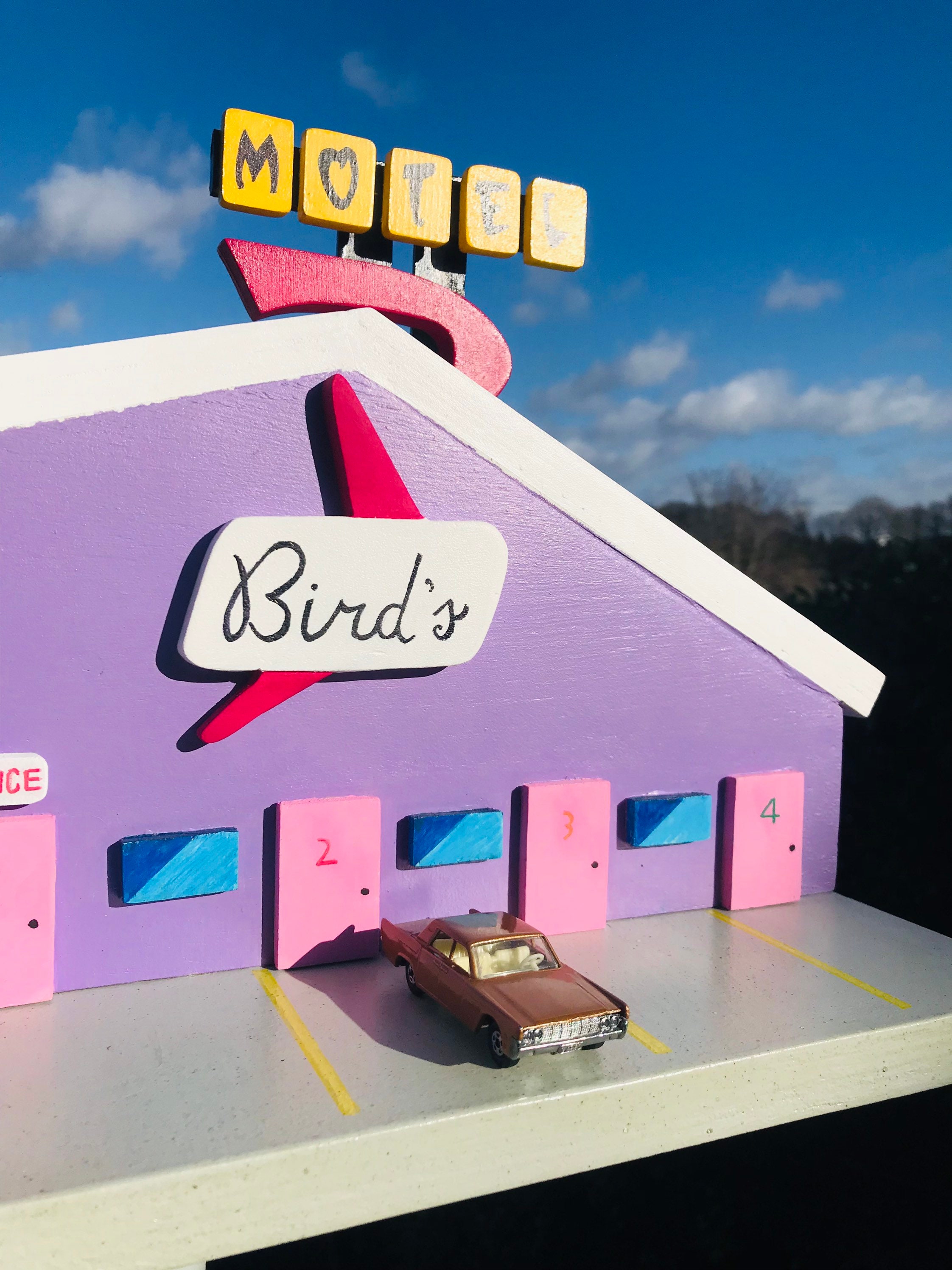 Mid-century Modern American Motel Birdhouse - Etsy