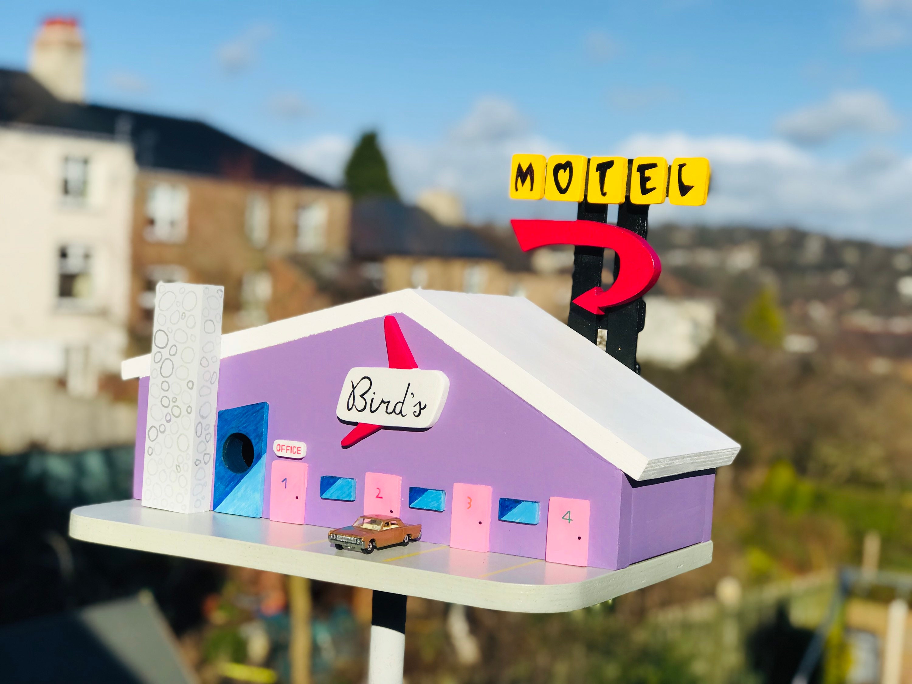 Mid-century Modern American Motel Birdhouse - Etsy