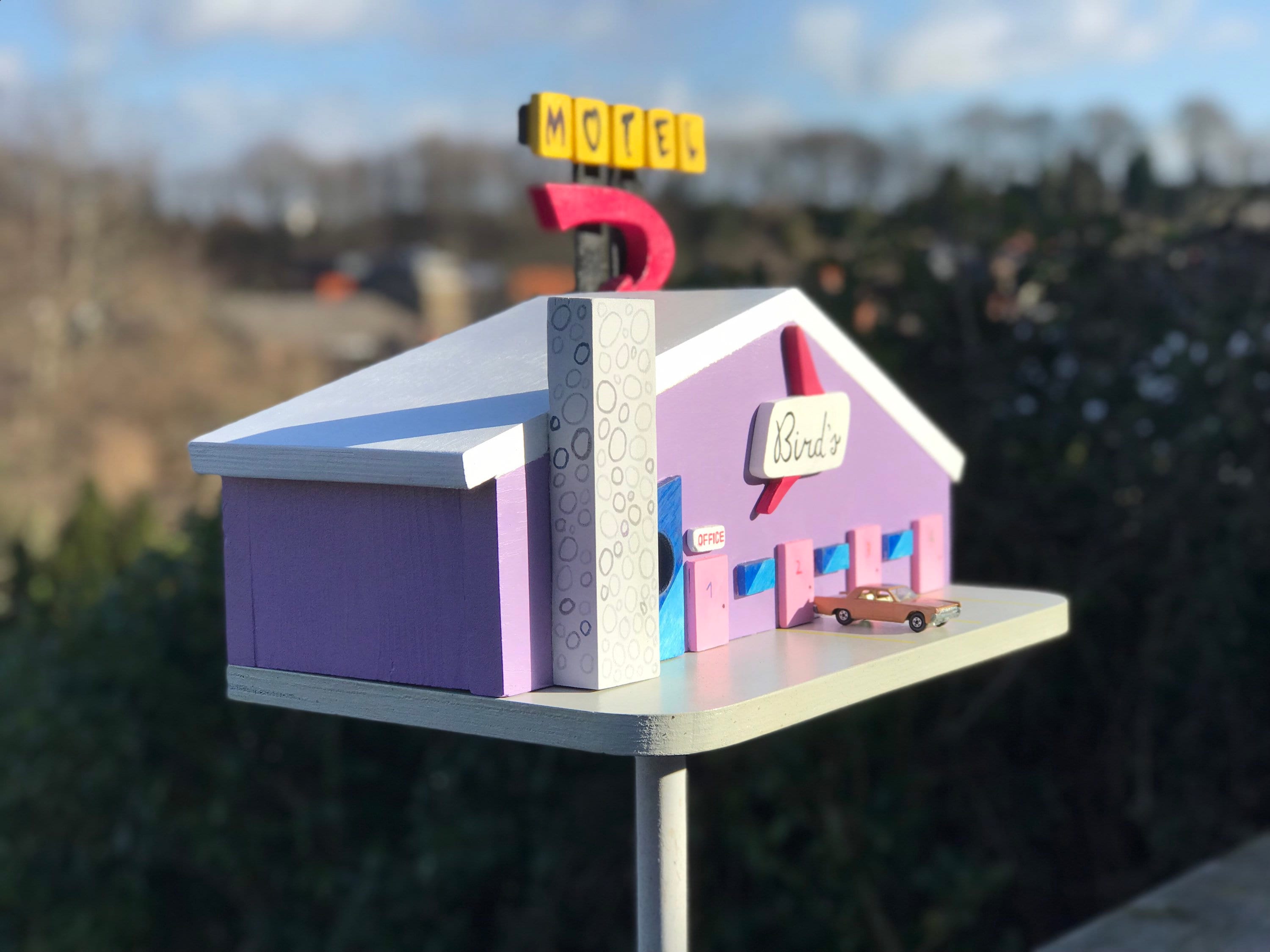 Mid-century Modern American Motel Birdhouse - Etsy