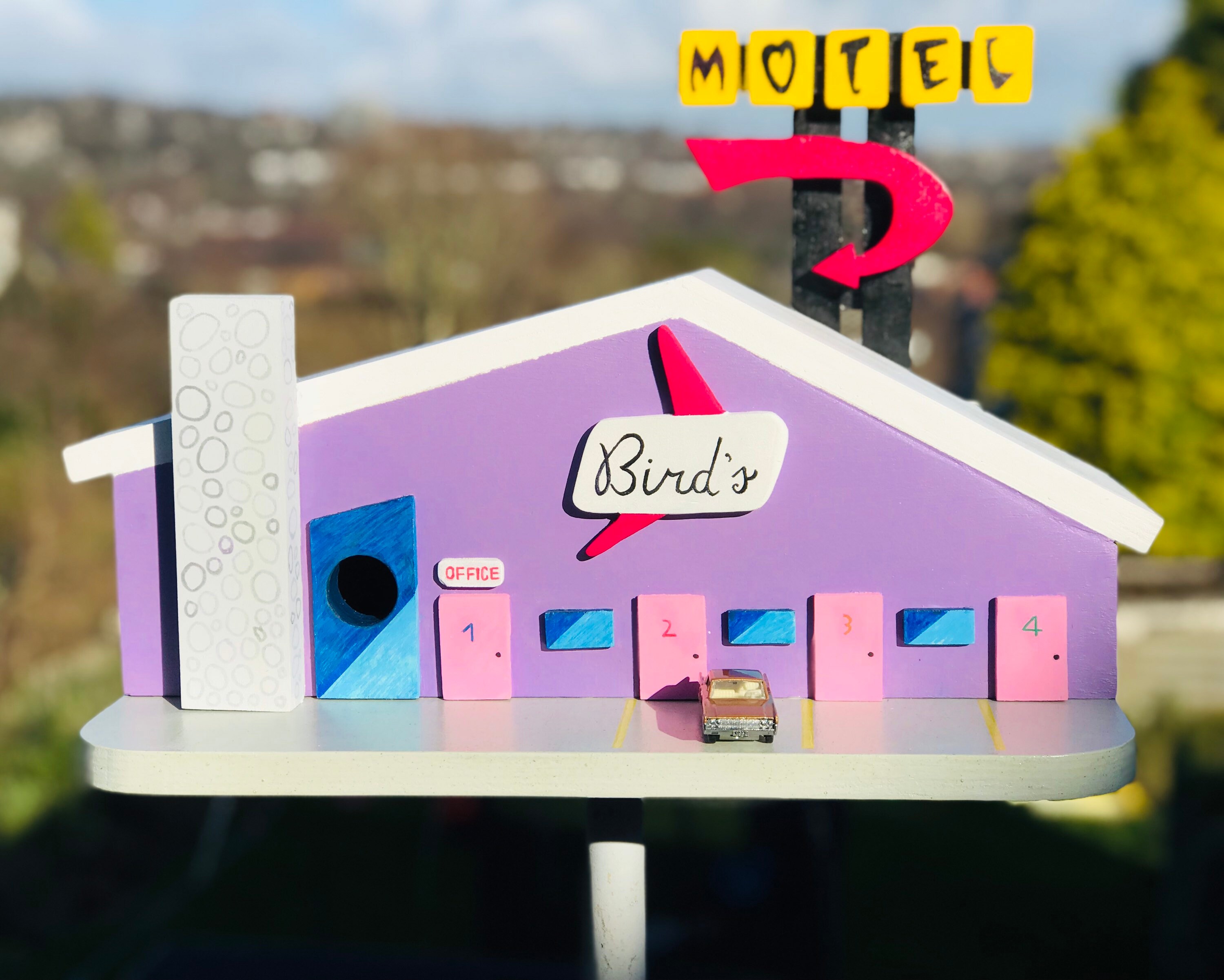 Mid-century Modern American Motel Birdhouse - Etsy