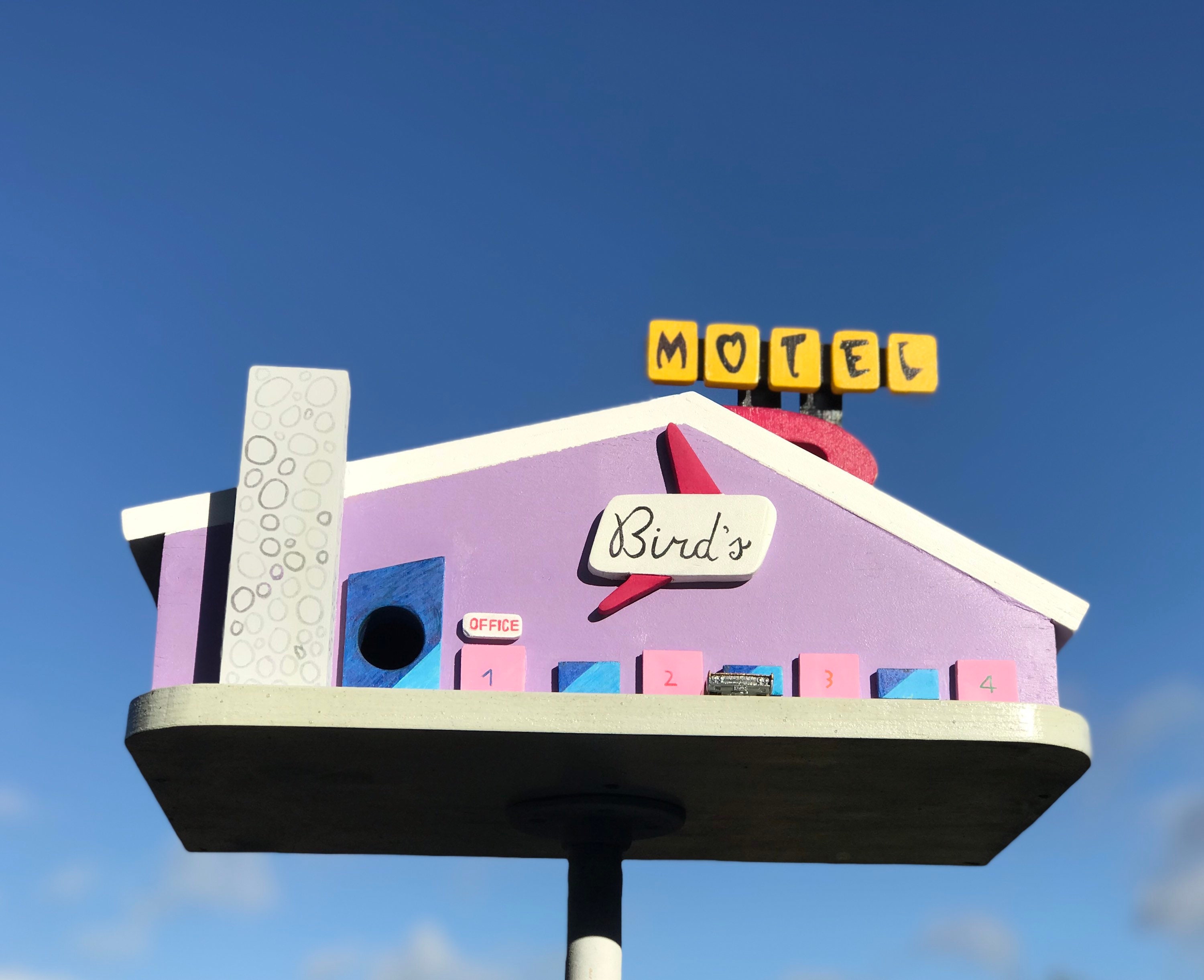 Mid-century Modern American Motel Birdhouse - Etsy