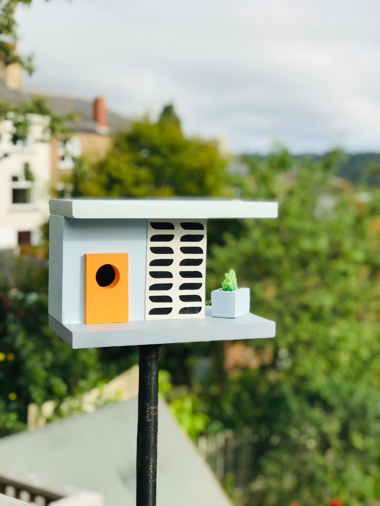 Mid Century Modern House Birdhouse. - Etsy