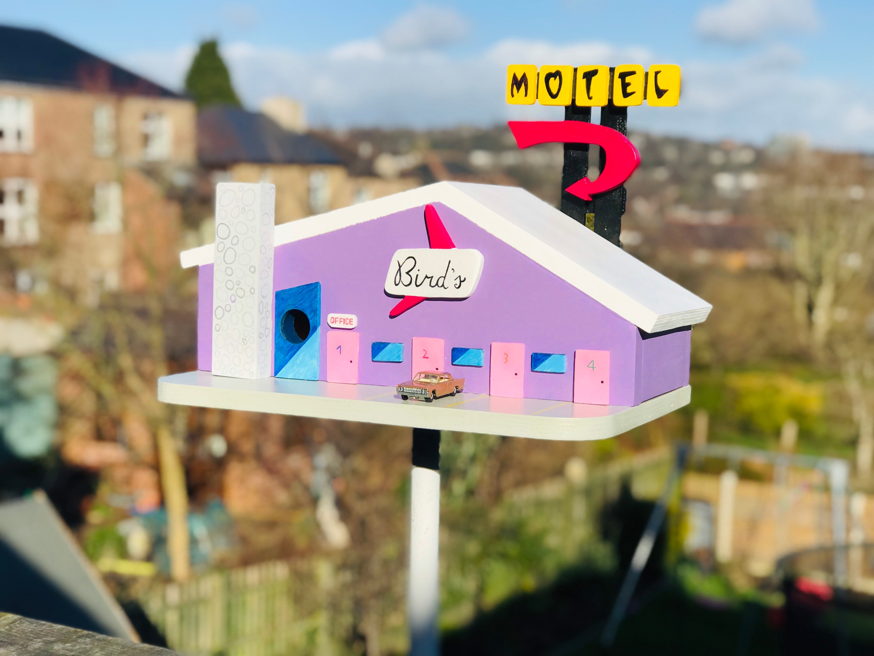 Mid-century Modern American Motel Birdhouse - Etsy