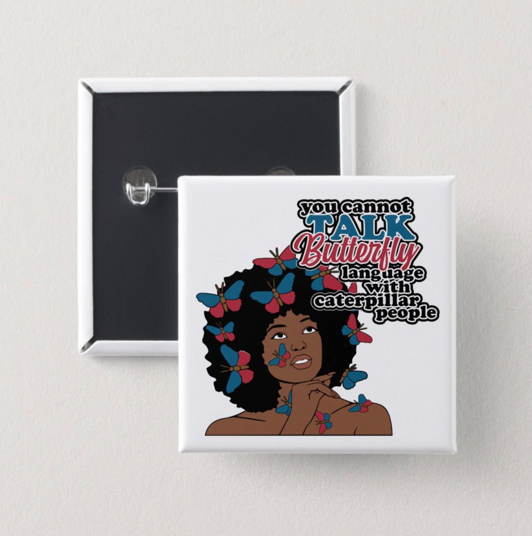 Black Girl Pin Back Button | Black Girl Magic | Melanin Pins | Black ...