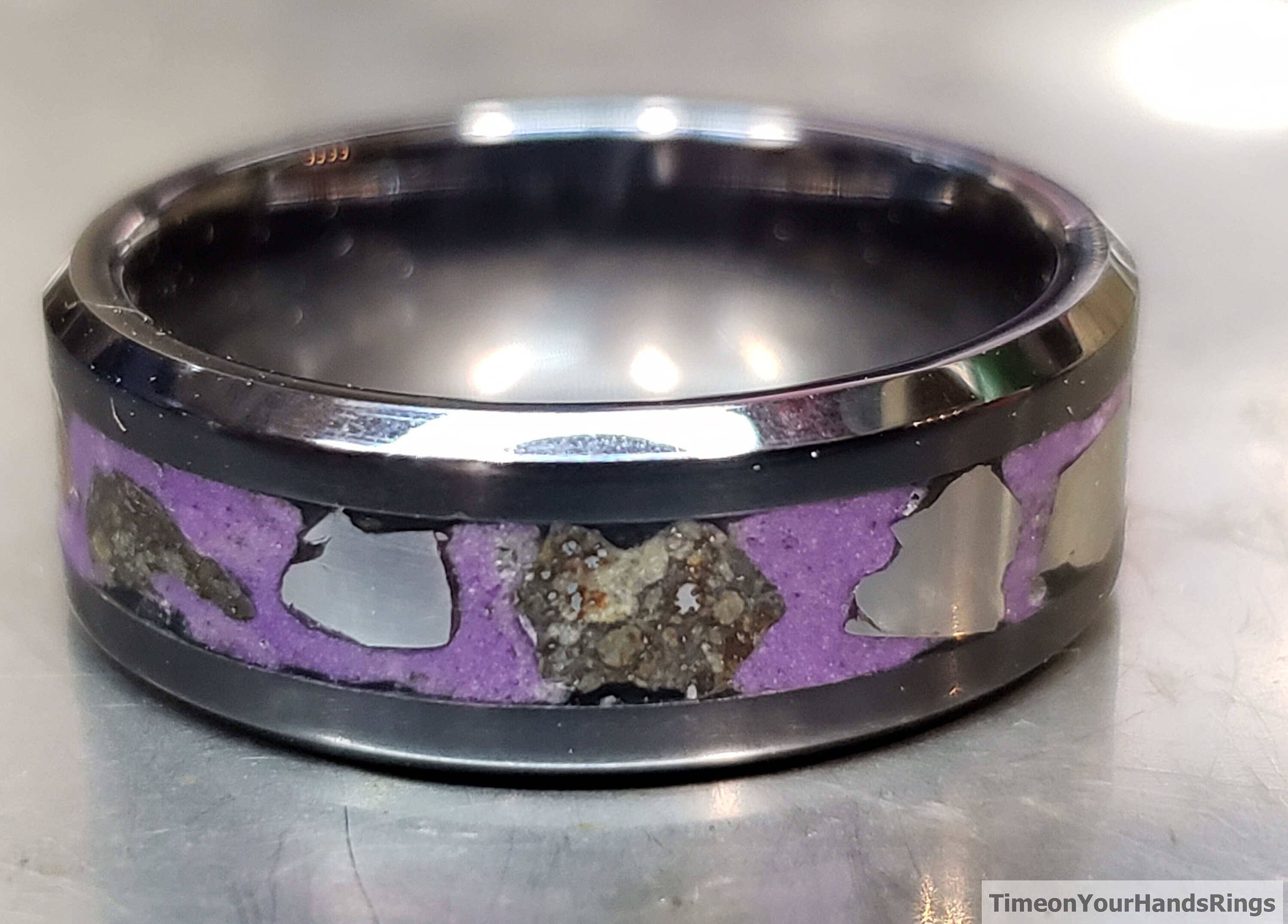 Meteorite Ring - Etsy