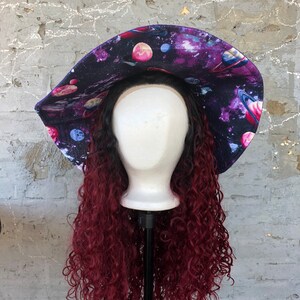 Galaxy Felt Wizard Witch Hat - Etsy
