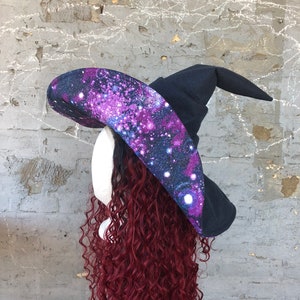 Galaxy Felt Wizard Witch Hat - Etsy