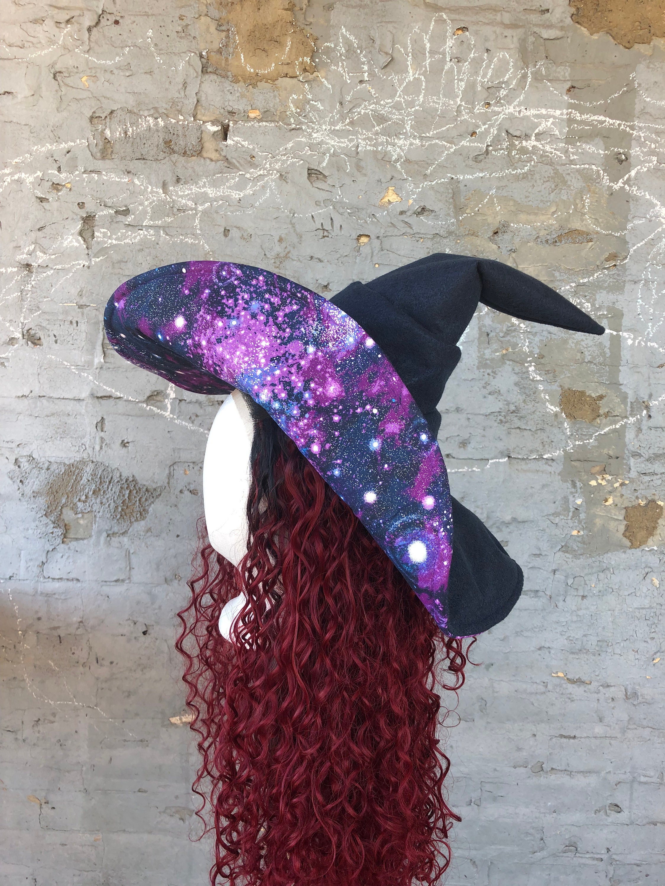 Galaxy Felt Wizard Witch Hat - Etsy Australia