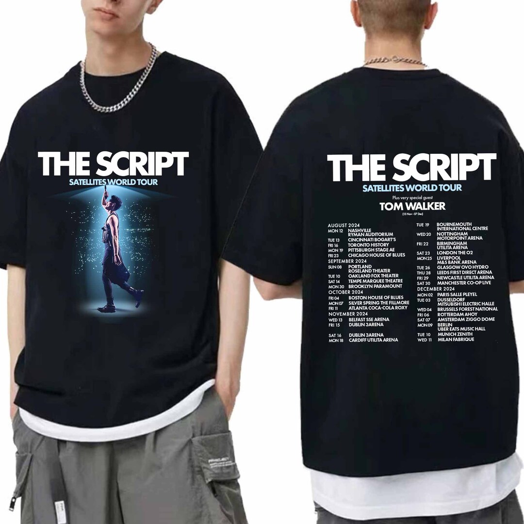 The Script Satellites World Tour 2024 Shirt, the Script Band Fan Shirt ...