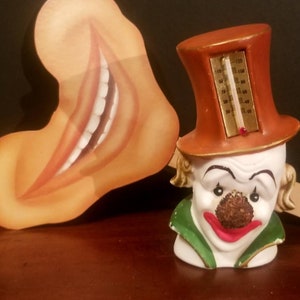 Vintage Clown Thermometer Novelty Clown Head Japan | Etsy