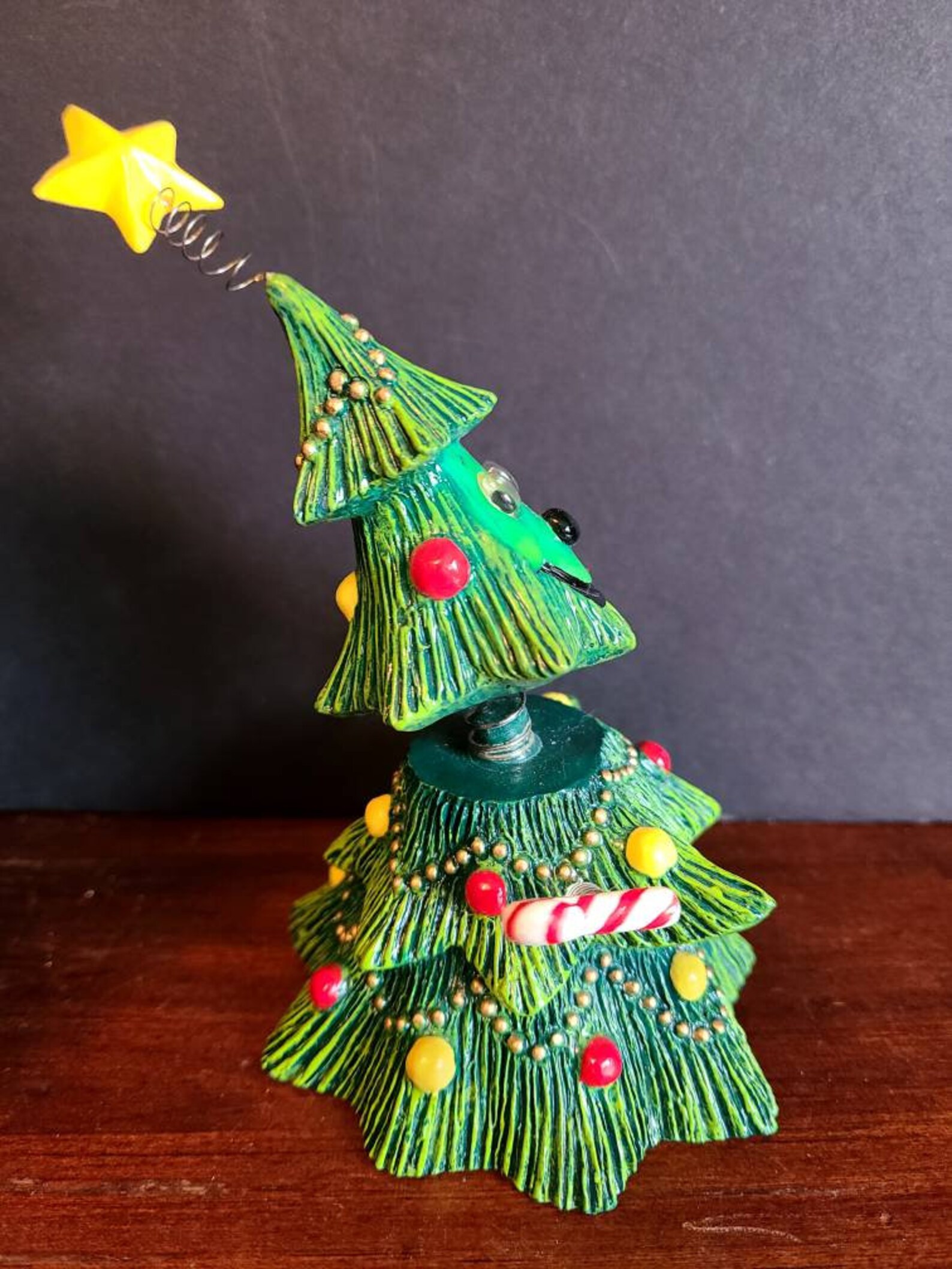 Vintage Bobble Head Christmas Tree Fitz and Floyd Whimsical | Etsy