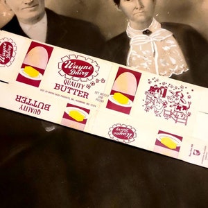 3 Vintage Butter Wrappers, Kitchen Prop, New-old Stock, Dairy, Vintage ...